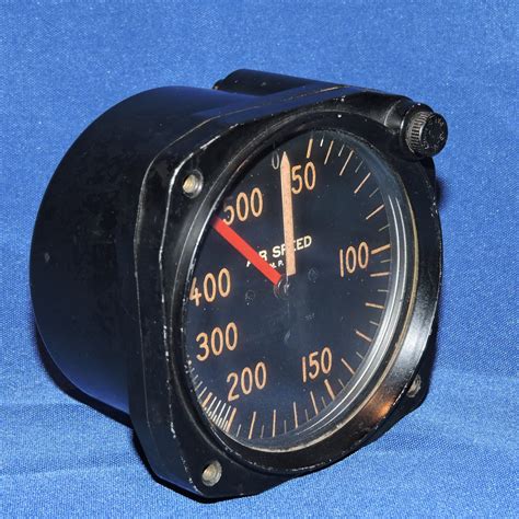 Airspeed Indicator 500 Mph Type D 6 Pn 586s 025 Aeroantique