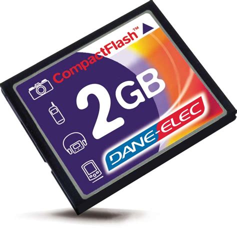 42nd Street Photo Dane Elec 2GBDANE 2GB Compact Flash Memory Card For Camera Compact