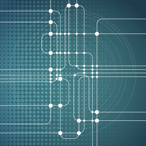 Abstract Technology Background Blue Backdrop White Dots Combination Vectors Graphic Art Designs