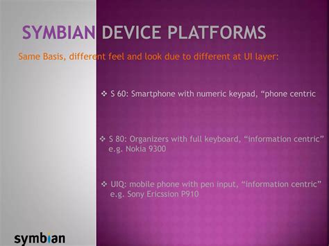 Symbian Mobile Operating Systempptx