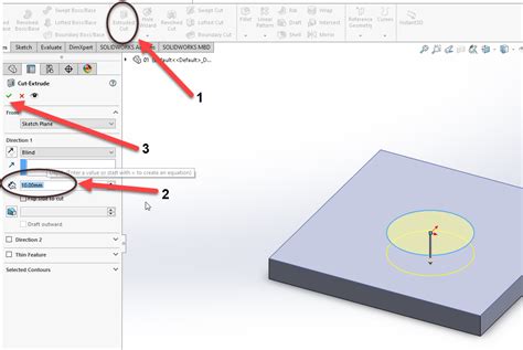 Cara Menggunakan Extrude Cut Pada Solidworks WebMasDwi
