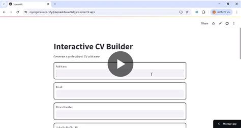 Python Streamlit Cvbuilder Automation Techinnovation Webdevelopment Bilal Waseem