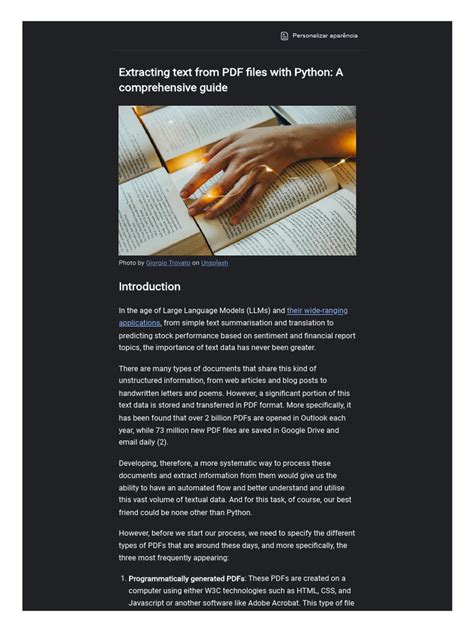 Extracting Text From Pdf Files With Python A Comprehensive Guide
