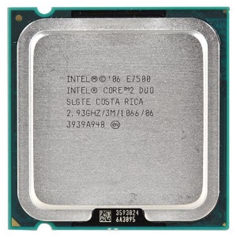 Procesor Intel Core 2 Duo E7500 283 Ghz 3 Mb 1066 Mhz 64 Bit