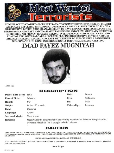 La Sangrienta Historia De Imad Mughniyeh El Cerebro De Los Atentados Suicidas De Hezbollah Que
