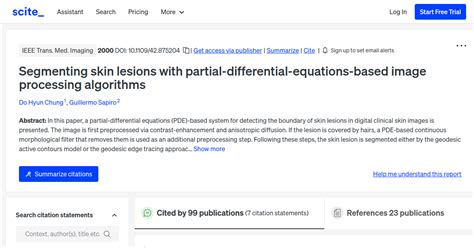 Segmenting Skin Lesions With Partial Differential Equations Based Image