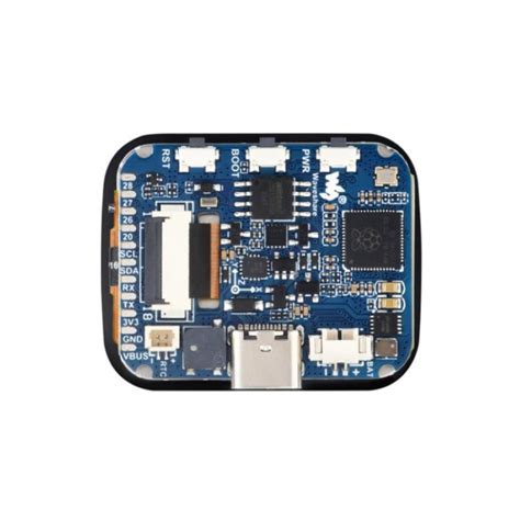 Waveshare Rp2040 Microcontroller Development Board With 1 69inch Touch Lcd Rounded Corners