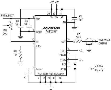 Voltage Controlled Oscillator Vco Using Max038 Ic Download Scientific Diagram