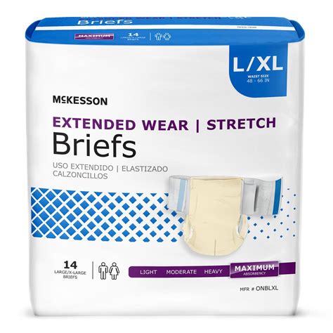 Mckesson Extended Wear Stretch Adult Diapers Ll Medico