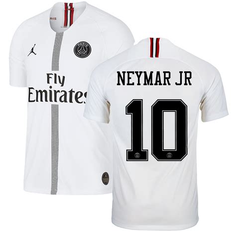 Neymar Jr Camiseta Psg Jordan Blanca 2018 2019 Versión Jugador Ponte