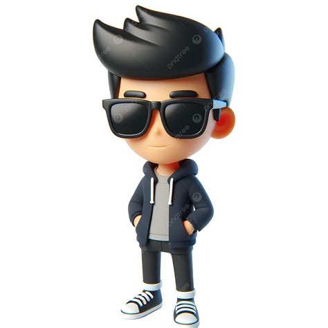 Ragazzo Anime Con Gli Occhiali