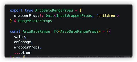ts 定义 RangePickerProps 的onChange事件 第二个参数应该是可选的 Issue arco design arco design GitHub