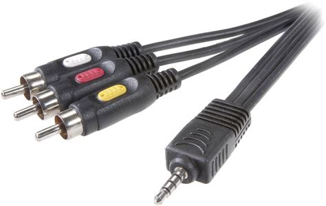 SpeaKa Professional Jack RCA Composite AV Cable X Jack Plug Mm X RCA Plug Phono