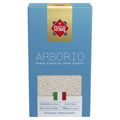 Nosso Supermercado Arroz 1kg Pilecco Nobre Arborio