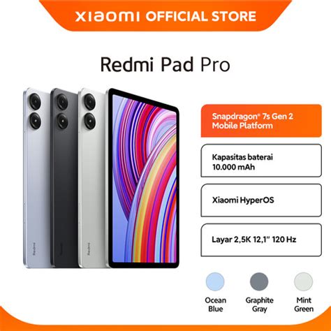 Promo Official Xiaomi Redmi Pad Pro Snapdragon S Gen Mobile Platform Xiaomi Hyperos