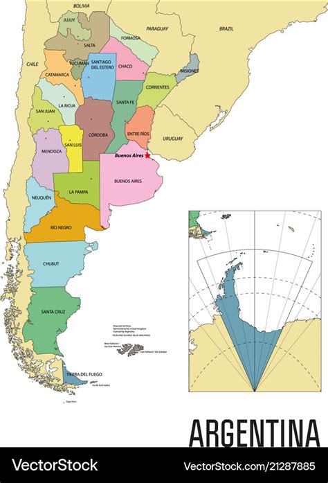 Argentina Political Map Outline