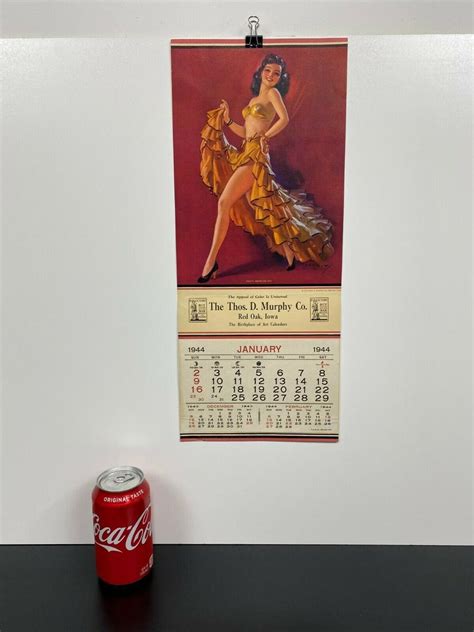 Rare Vintage 1944 Julius Erbit Pin Up Girl Salesman Sample Poster Art Deco 2117781431
