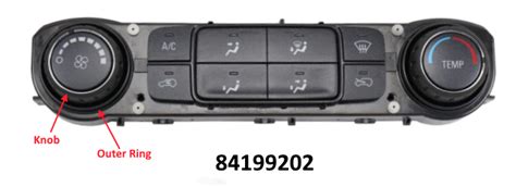 Light Led Flashing Out On Hvac Climate Control Module 84199202