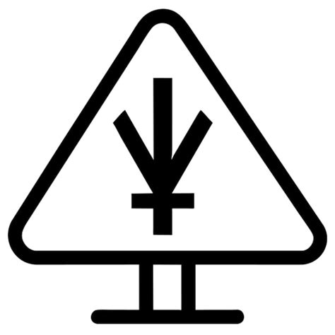 Premium Vector Yield Sign Icon Icon