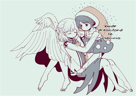 Buna Shimeji Keymush Doremy Sweet Kishin Sagume Touhou French Braid Red Headwear Red