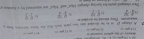 Density Of The Sphere Material Is Filo