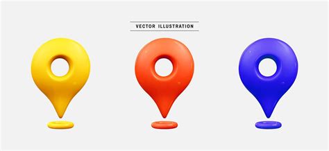 Premium Vector Map Location Pin Pointer 3d Icon Render Realistic