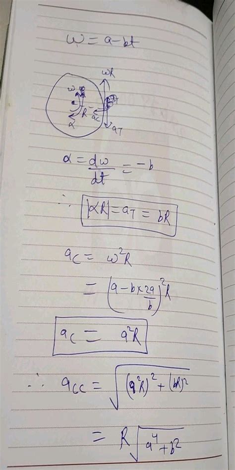 8 A Particle Moves In A Circular Path Of Radius R With An Angular