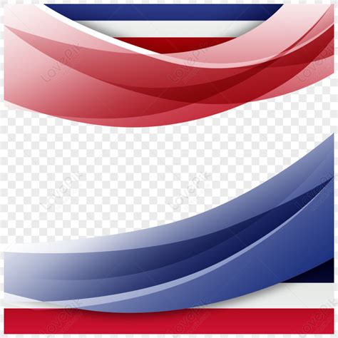 그라데이션 일러스트 곡선 동적 프랑스 국기장식품웨이브 Png 일러스트 무료 다운로드 Lovepik