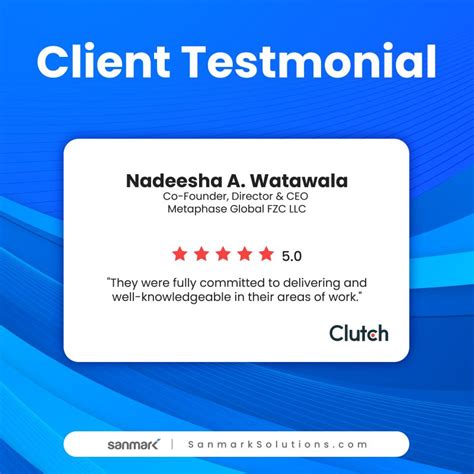 Sanmark Solutions On Linkedin Clienttestimonial Testimonials Clientreview Happycustomers