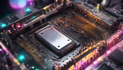 Premium Ai Image Closeup View Of A Modern Gpu Card With Circuit And Colorful Lights And