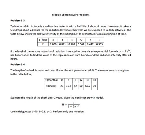 Solved Technetium 99m Isotope Is A Radioactive Material With