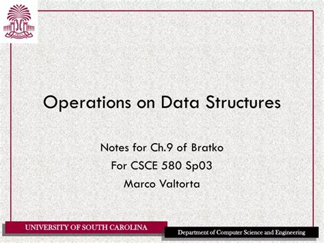 Ppt Operations On Data Structures Powerpoint Presentation Free Download Id9507644