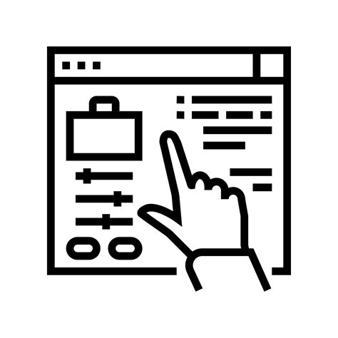 Management Business Line Icon Vector Illustration 10311809 Vector Art