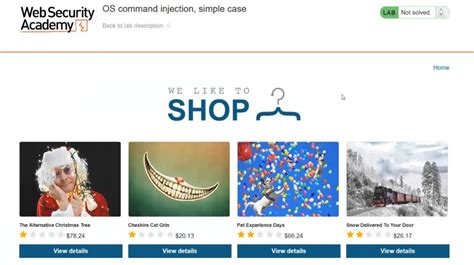 Portswigger Command Injection Vulnerability Os Command