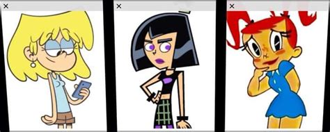 Blonde Brunette Redhead Lori Loud Sam Manson And Jenny Wakeman