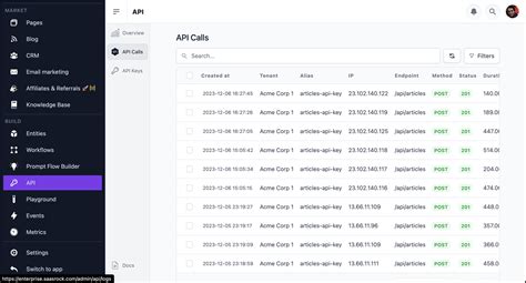 Api Saasrock Documentation