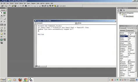 Username And Password Program In Visual Basic 60 Youtube
