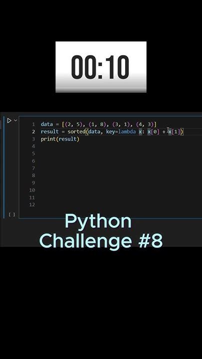 Can You Solve This Python Lambda Sorting Puzzle 🐍 Pythonchallenge