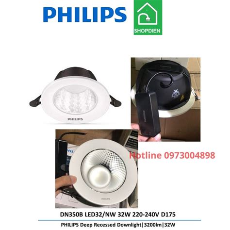 Đèn Downlight âm Trần Chóa Sâu 12w D125 Dn035b Philips Dn035b Led12 Ww 12w D125 CÔng Ty Tnhh