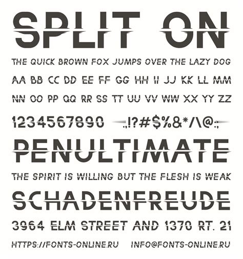 Split On Font