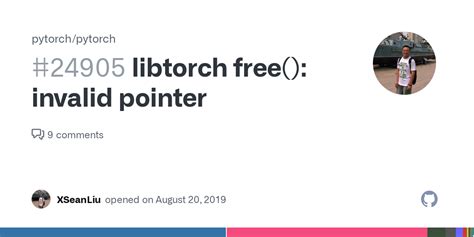 Libtorch Free Invalid Pointer · Issue 24905 · Pytorchpytorch · Github