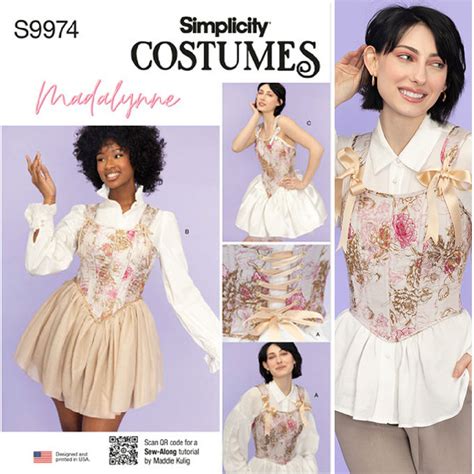 Corset Pattern Madalynne X Simplicity S9974 Corset Pattern