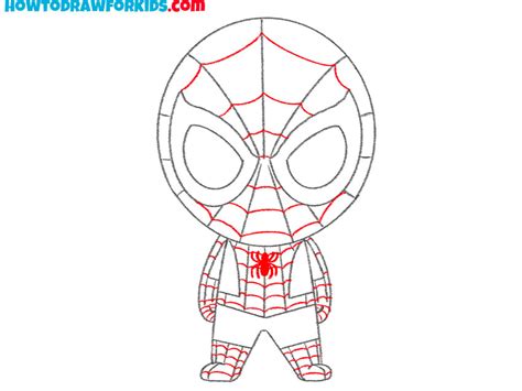How To Draw A Chibi Spider Man Really Easy Drawing Tutorial Atelier Yuwa Ciao Jp