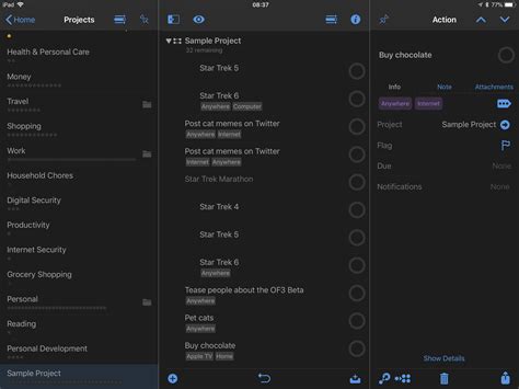 Disclosure Triangles Omnifocus For Ios The Omni Group User Forums