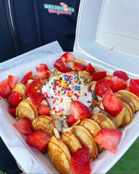 Delicious Mini Pancakes At 626 Night Market Starbucks Mini Pancakes