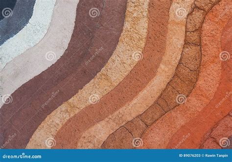 Form Of Soil Layers Its Colour And Textures Stock Image Image Of Cracked Crust 89076203