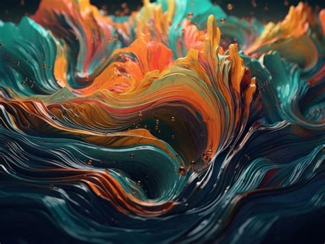 Premium Ai Image Composition With Abstract Geometric Shapes And