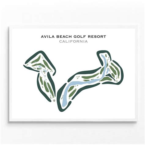Avila Beach Golf Resort Ca Golf Course Map Golf Map Golfer T