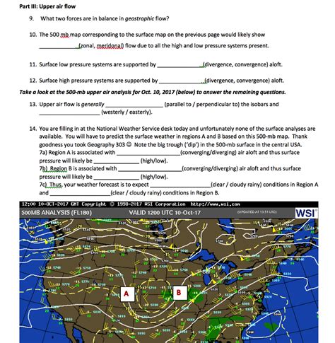 Solved An Isobar Is A Line On A Weather Map That Connects Chegg Com