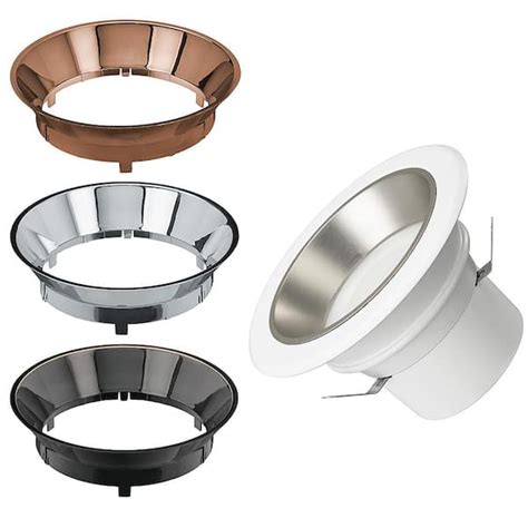 Commercial Electric 4 In Adjustable CCT Integrated LED Recessed Light Trim Can Light With 4